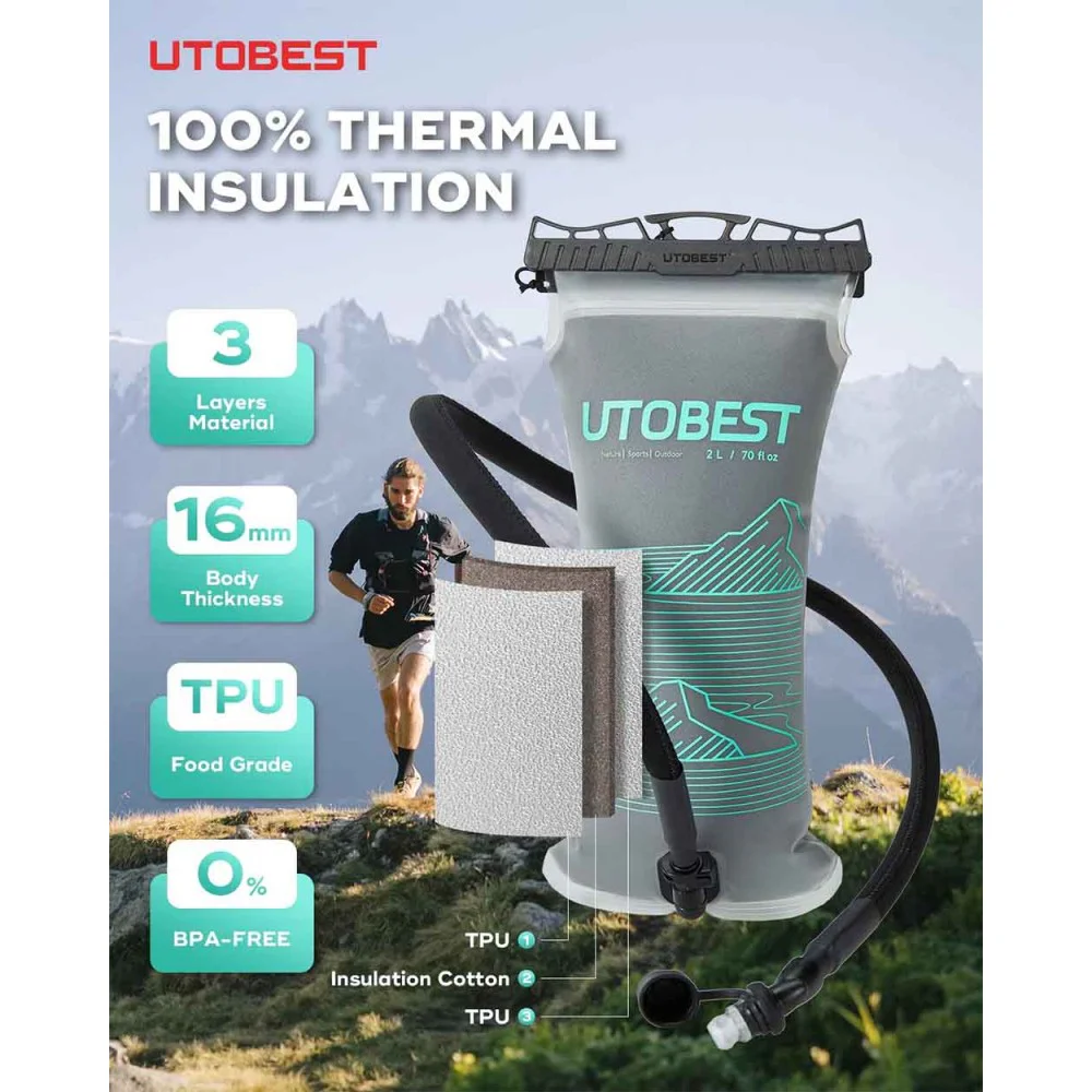 UTOBEST Insulated Hydration Bladder | Thermal Water Reservoir for ...