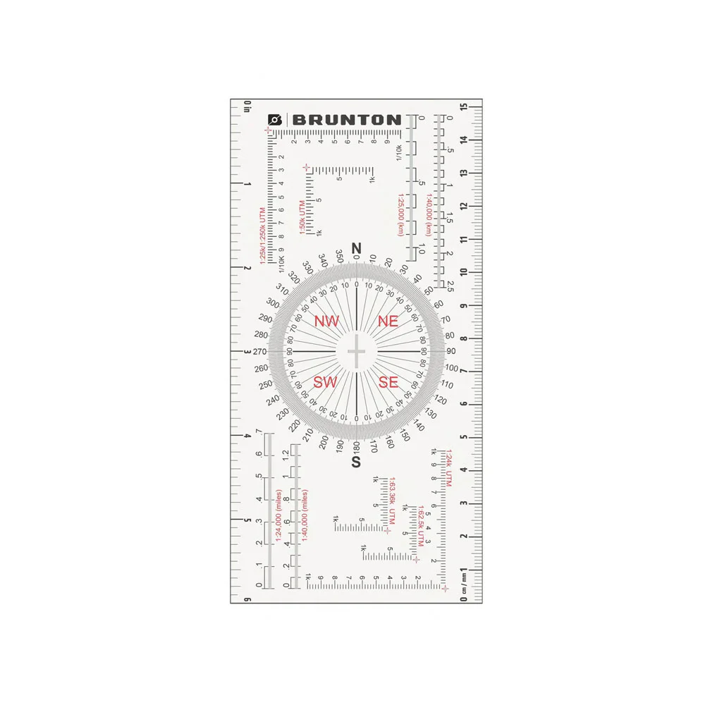 Brunton Map Multi-Tool | Protractor, Ruler & UTM Grid in One ...
