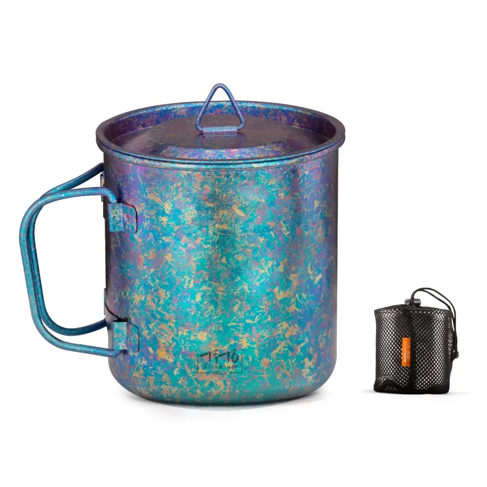 TiTo Titanium Mug 450ml – Ultralight Camping Cup with Lid | Backwoods ...