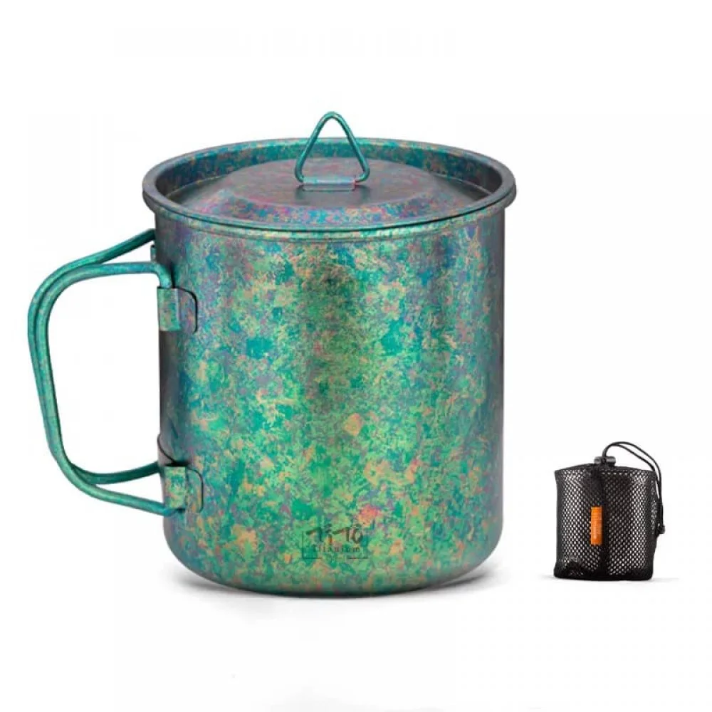 TiTo Titanium Mug 450ml – Ultralight Camping Cup with Lid | Backwoods ...