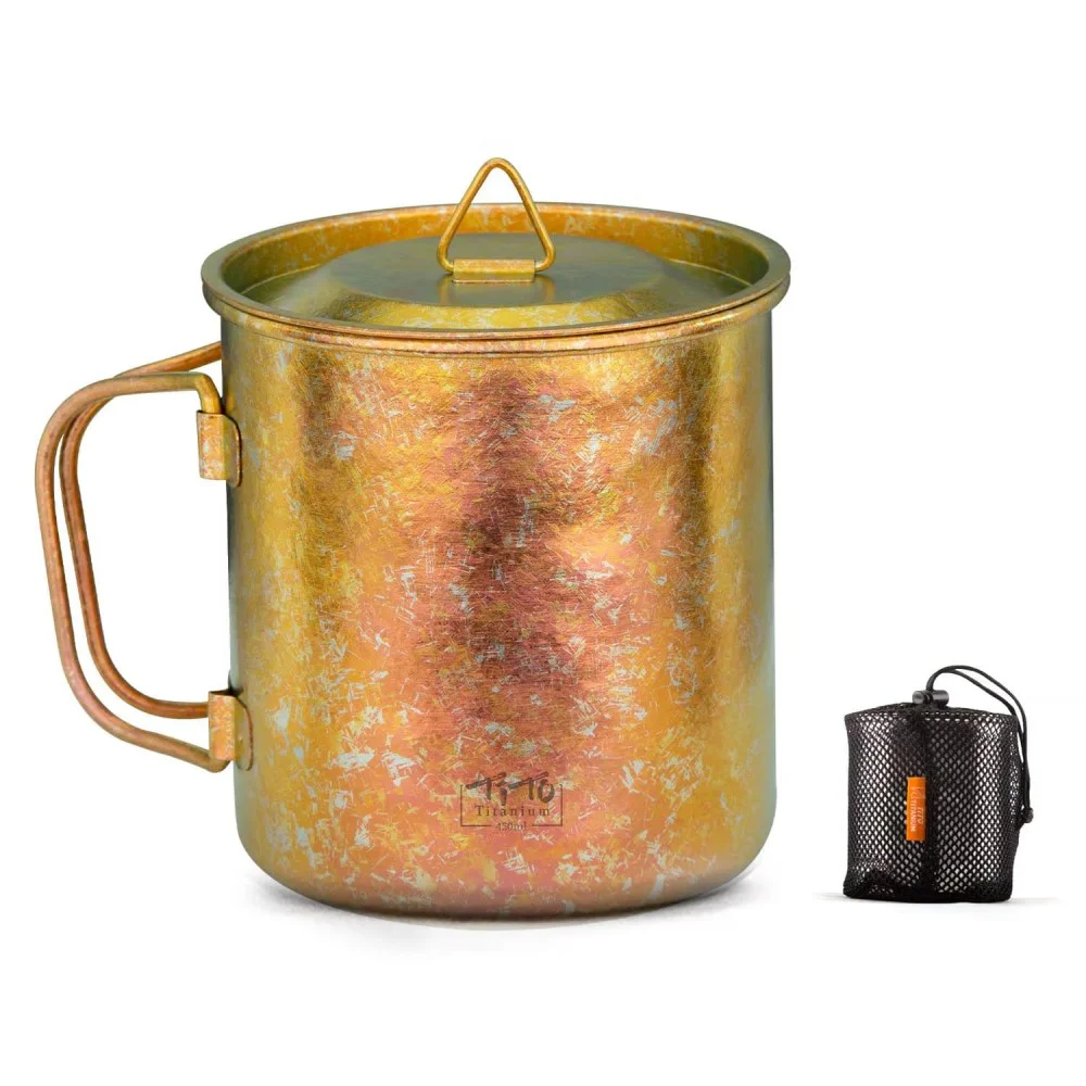 TiTo Titanium Mug 450ml – Ultralight Camping Cup with Lid | Backwoods ...