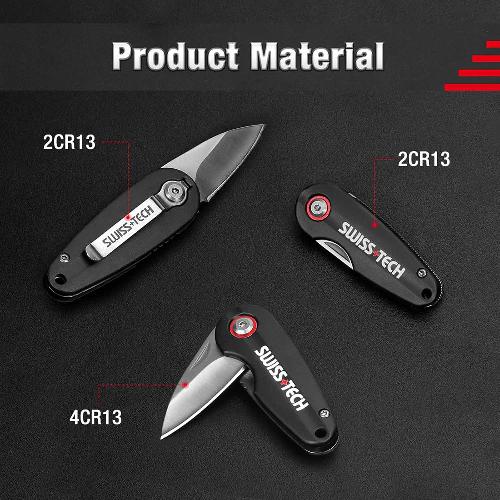 Swiss Tech Multifunction Mini Folding Knife | Backwoods Outdoor Gear