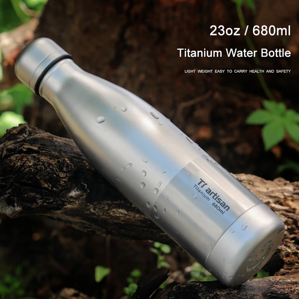 Tiartisan Titanium Water Bottle - 680ml | Backwoods Outdoor Gear