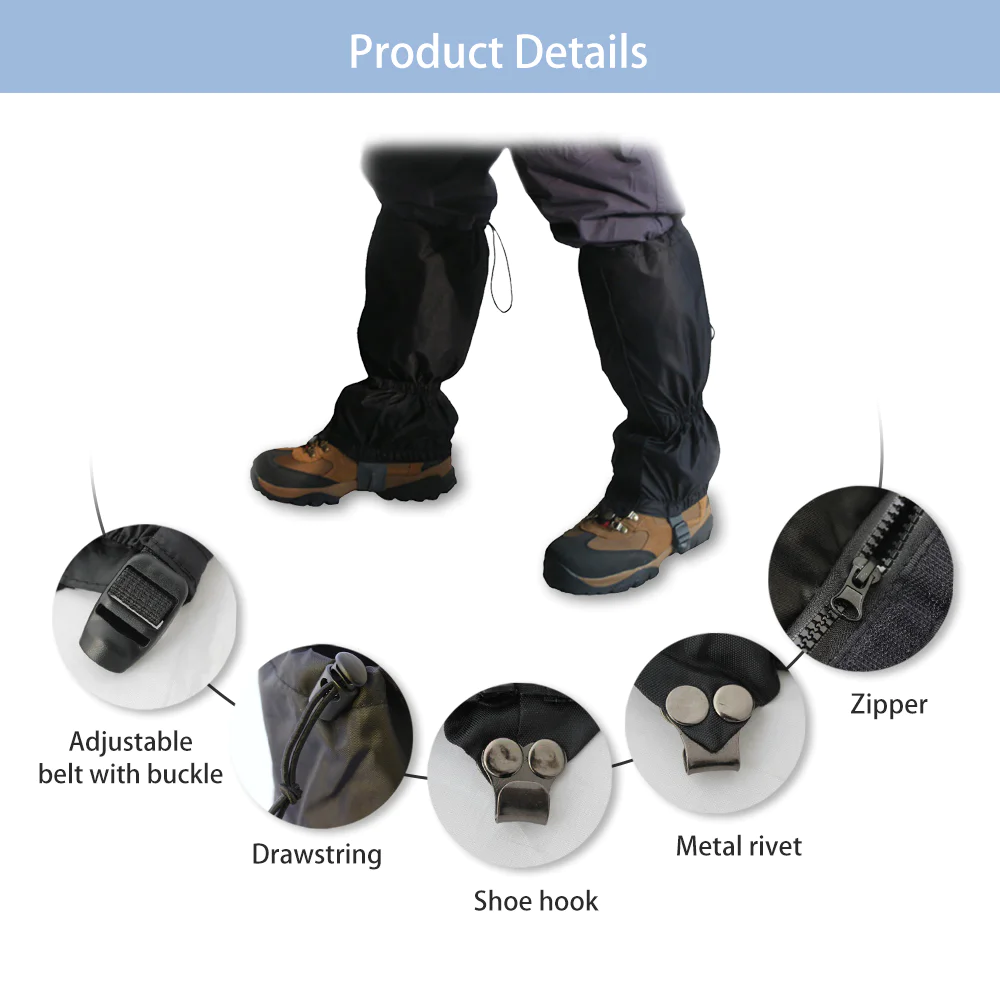 Waterproof Hiking Boot Gaiters | Backwoods Outdoor Gear