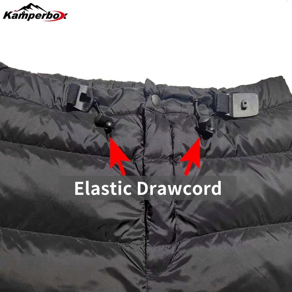 Kamperbox Men's Winter Down Hiking Pants | 800FP Duck Down Insulated ...