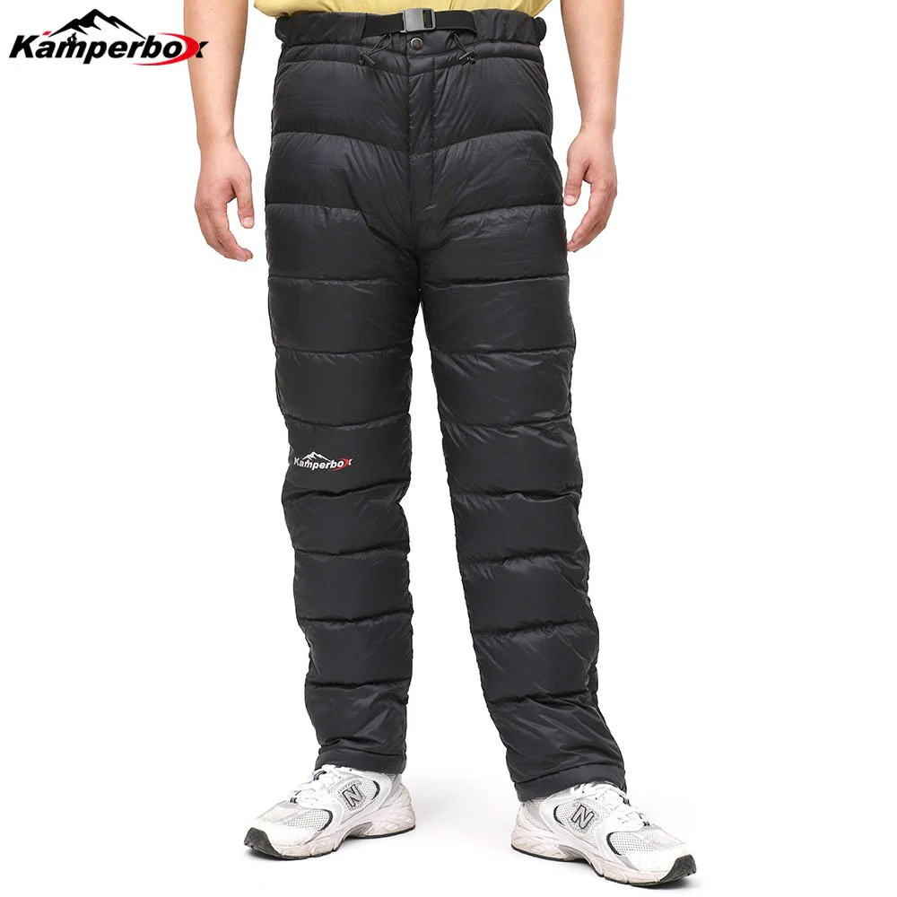 Kamperbox Men's Winter Down Hiking Pants | 800FP Duck Down Insulated ...