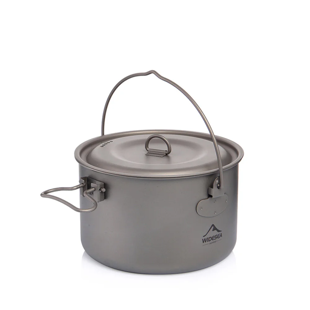 WideSea Titanium Hanging pot with Bail Handle - 2900ml | Backwoods ...