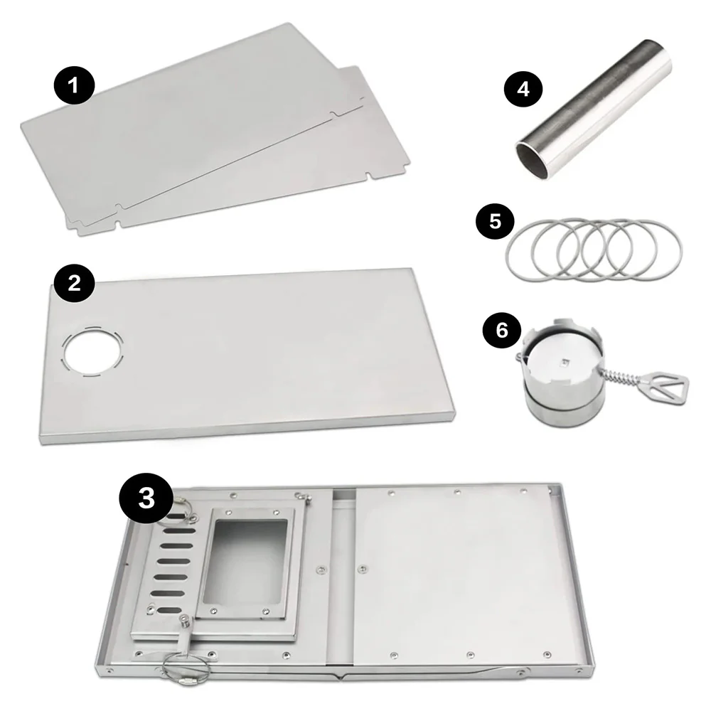 Portable Ultralight Camp Oven Stove with Chimney | Hot Tent Wood Stove ...