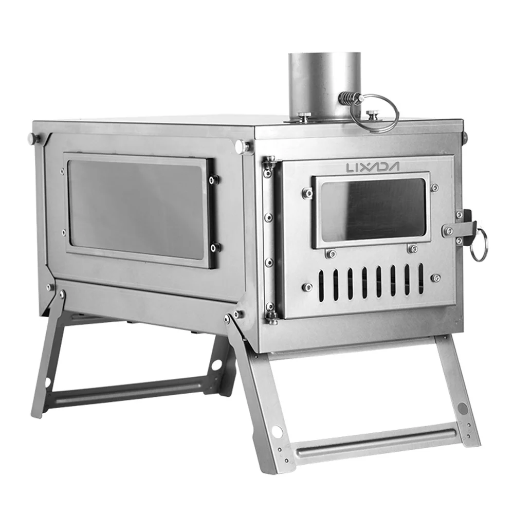 Titanium Alloy Folding Hot Tent Stove | Wood Burning Stove for Outdoor ...