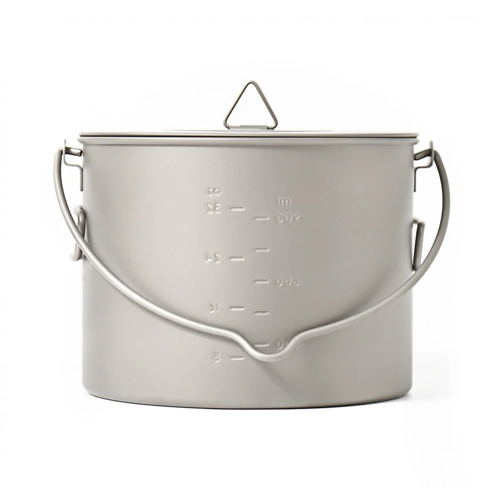 Toaks Titanium 1300ml Pot with Bail Handle | Backwoods Outdoor Gear