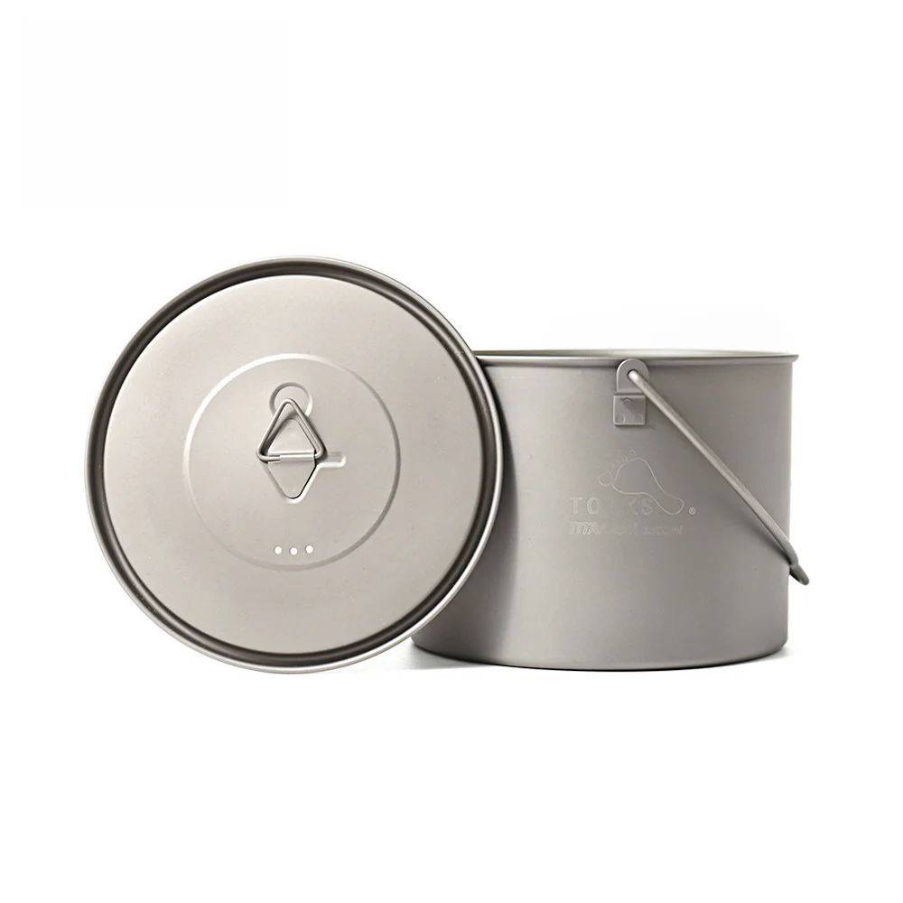 Toaks Titanium 1300ml Pot with Bail Handle | Backwoods Outdoor Gear