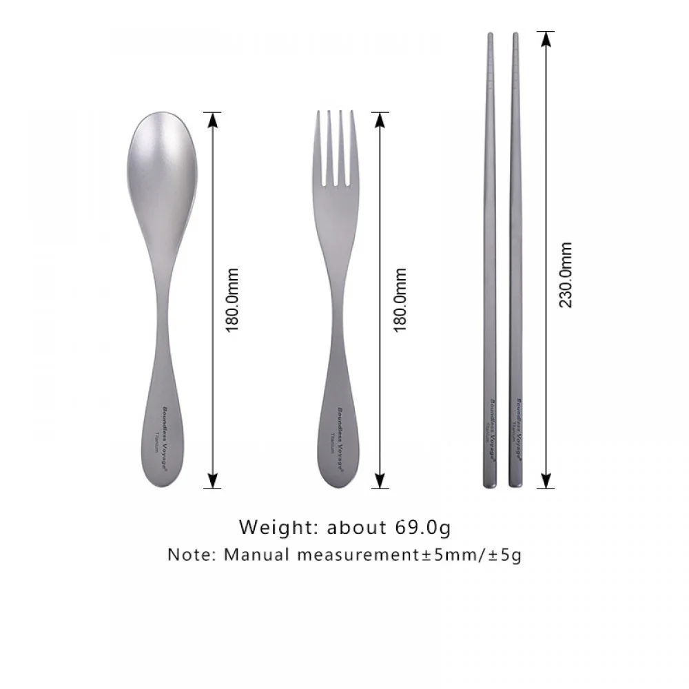 Boundless Voyage Ultralight Titanium Cutlery Set | Backwoods Outdoor Gear