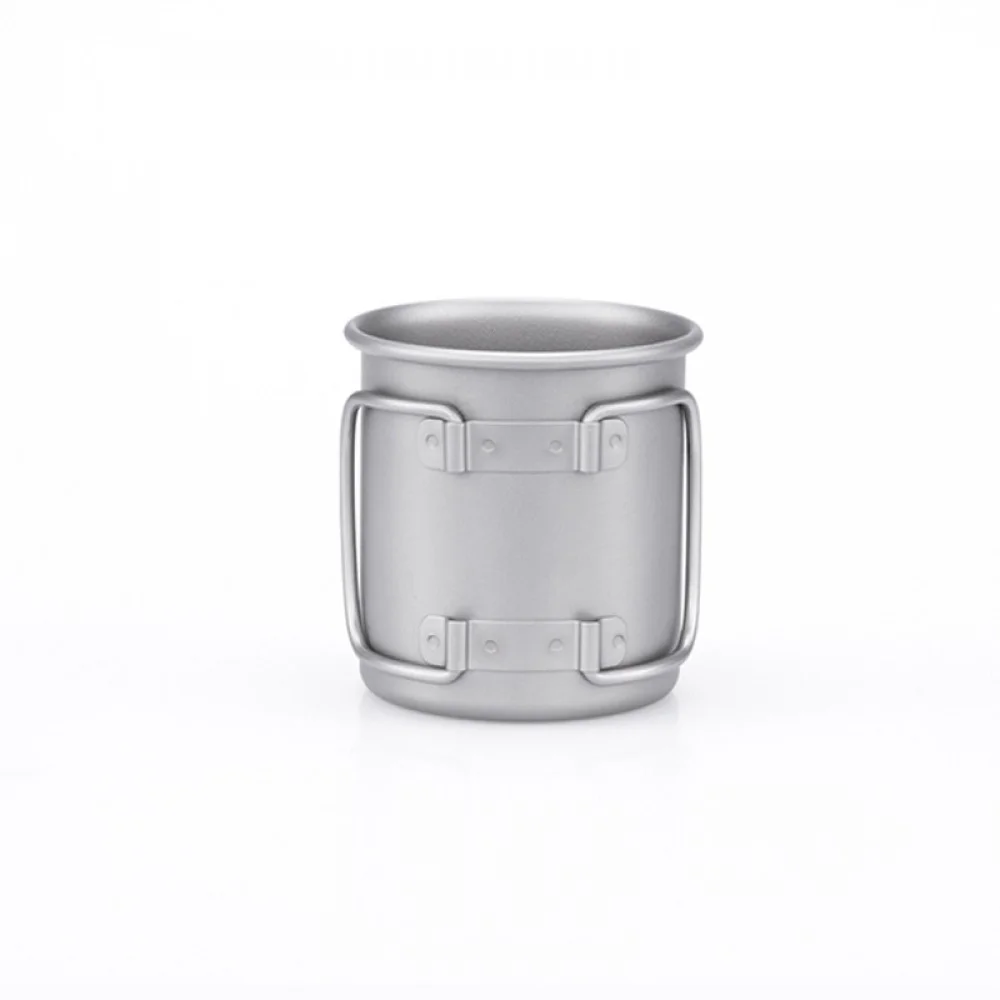 Keith Titanium Mug with Folding Handles - 220ml | Backwoods Outdoor Gear