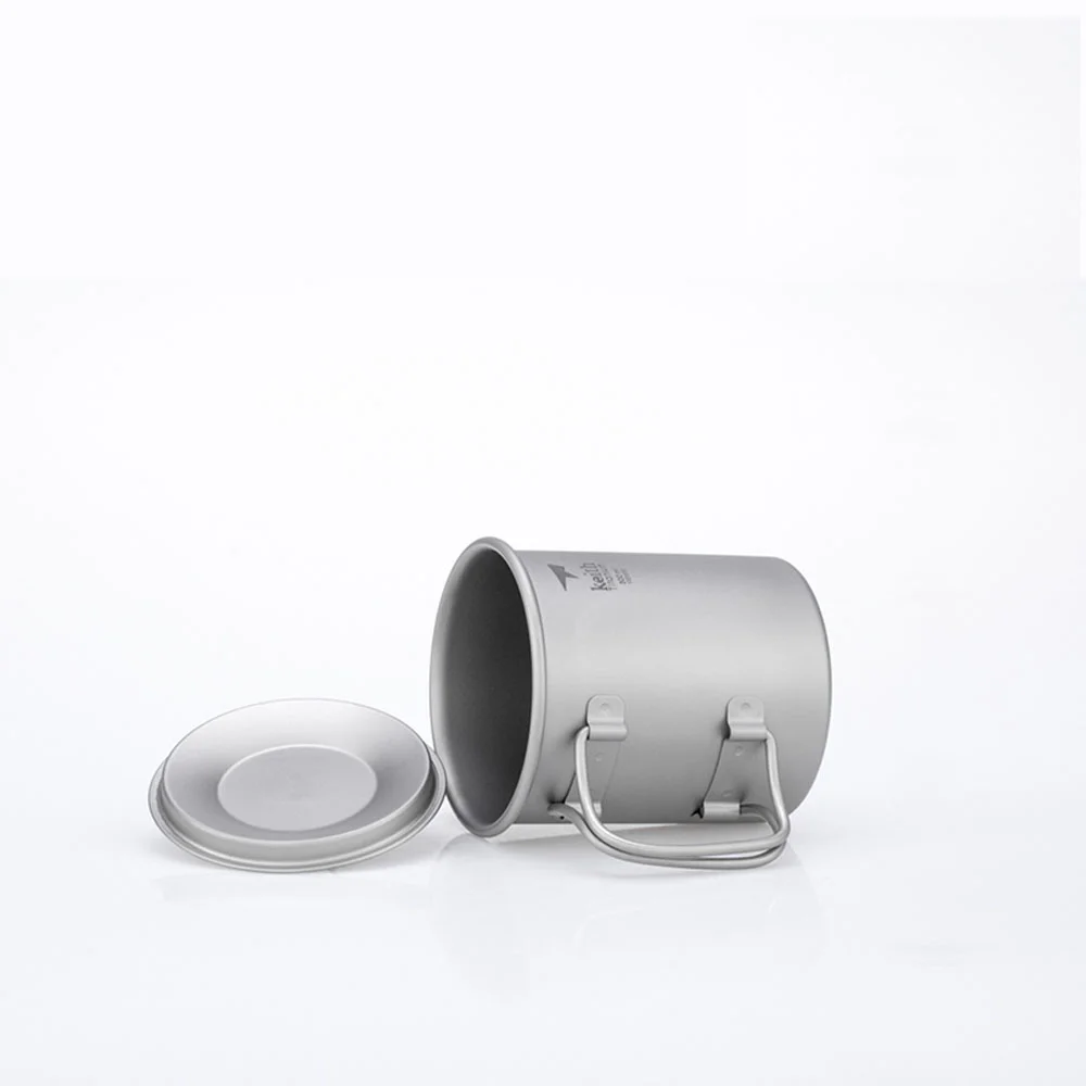 Keith Titanium Mug with Folding Handles & Lid - 300ml | Backpacking ...