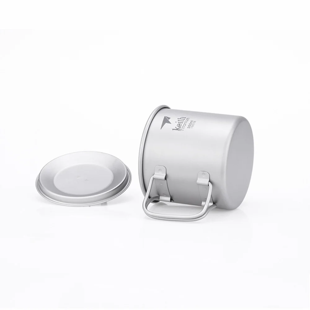 Keith Titanium Mug with Folding Handles & Lid - 350ml | Backwoods ...