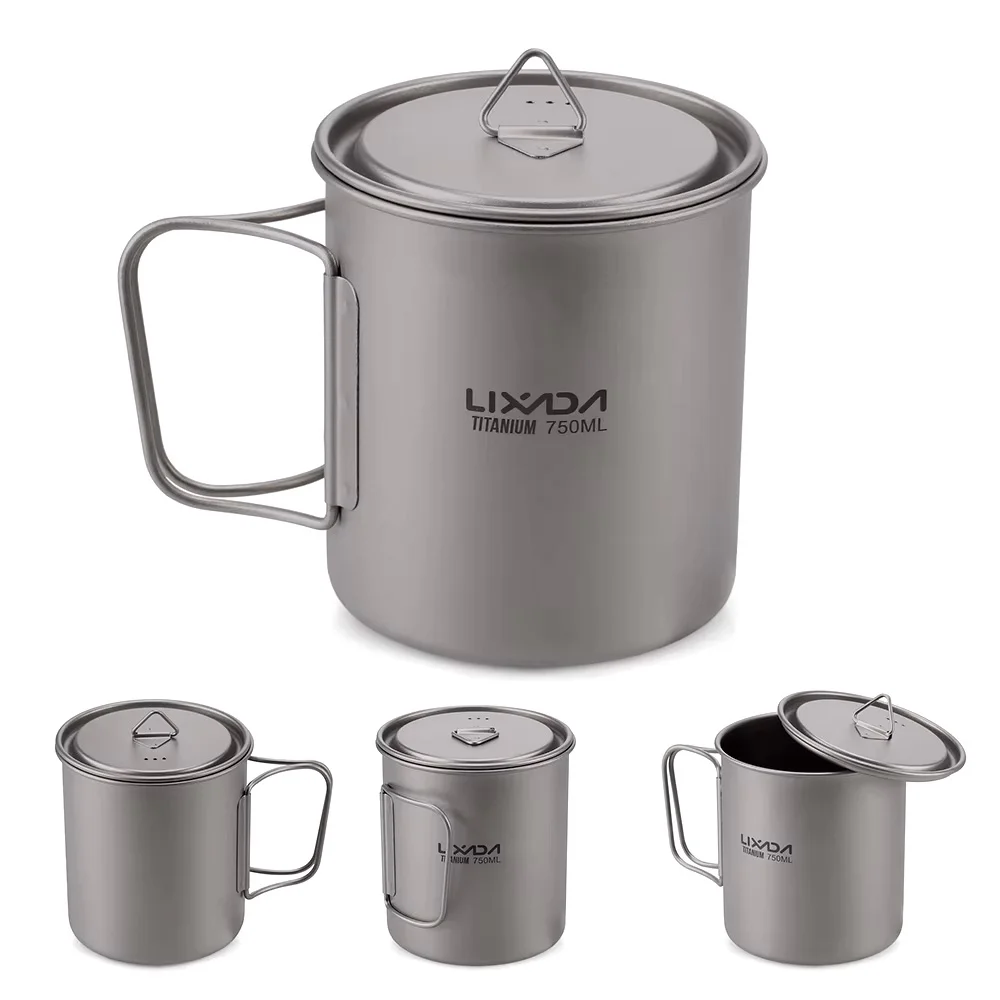 Lixada Titanium Pot - 750ml | Backwoods Outdoor Gear