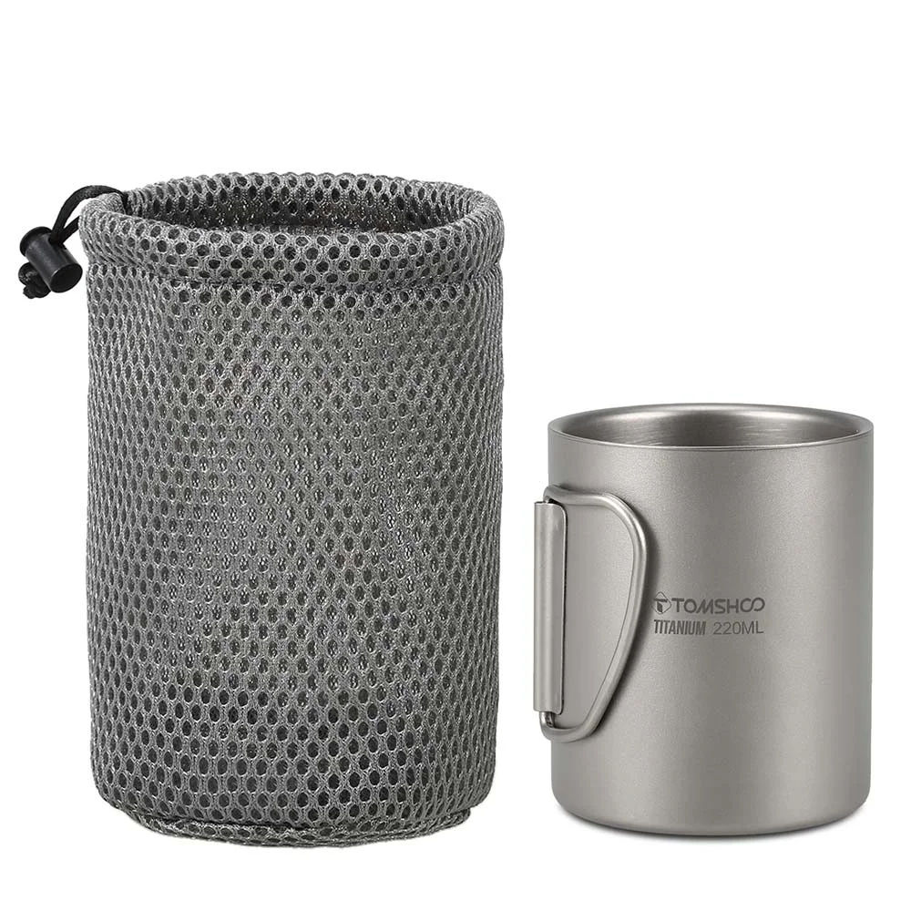 TOMSHOO Double Wall Titanium Mug | Backwoods Outdoor Gear