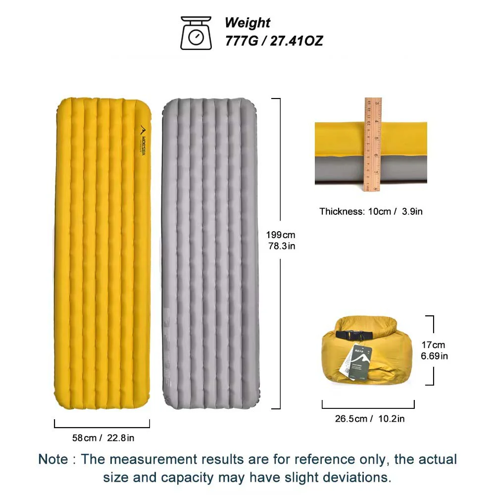 WIDESEA Ultralight Sleeping Mat – R7.6 Cold Weather Camping Pad ...