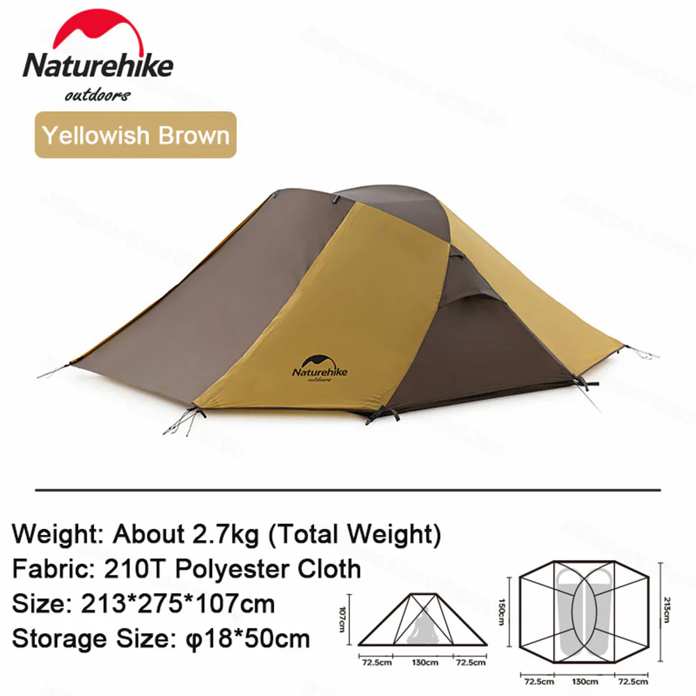 Naturehike Butterfly-Cross Dome Tent | Lightweight 2 Person Camping ...