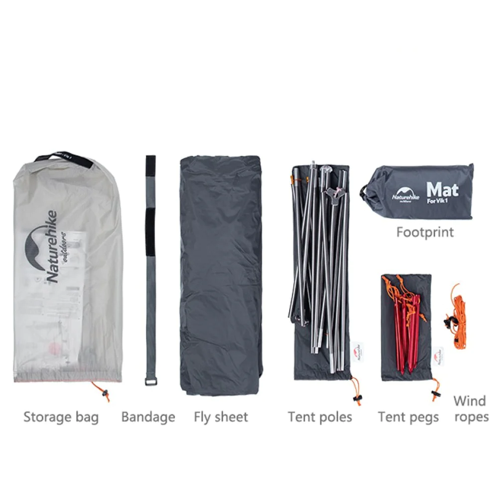 Naturehike VIK Ultralight Backpacking Tent - 1 Person | Backwoods ...