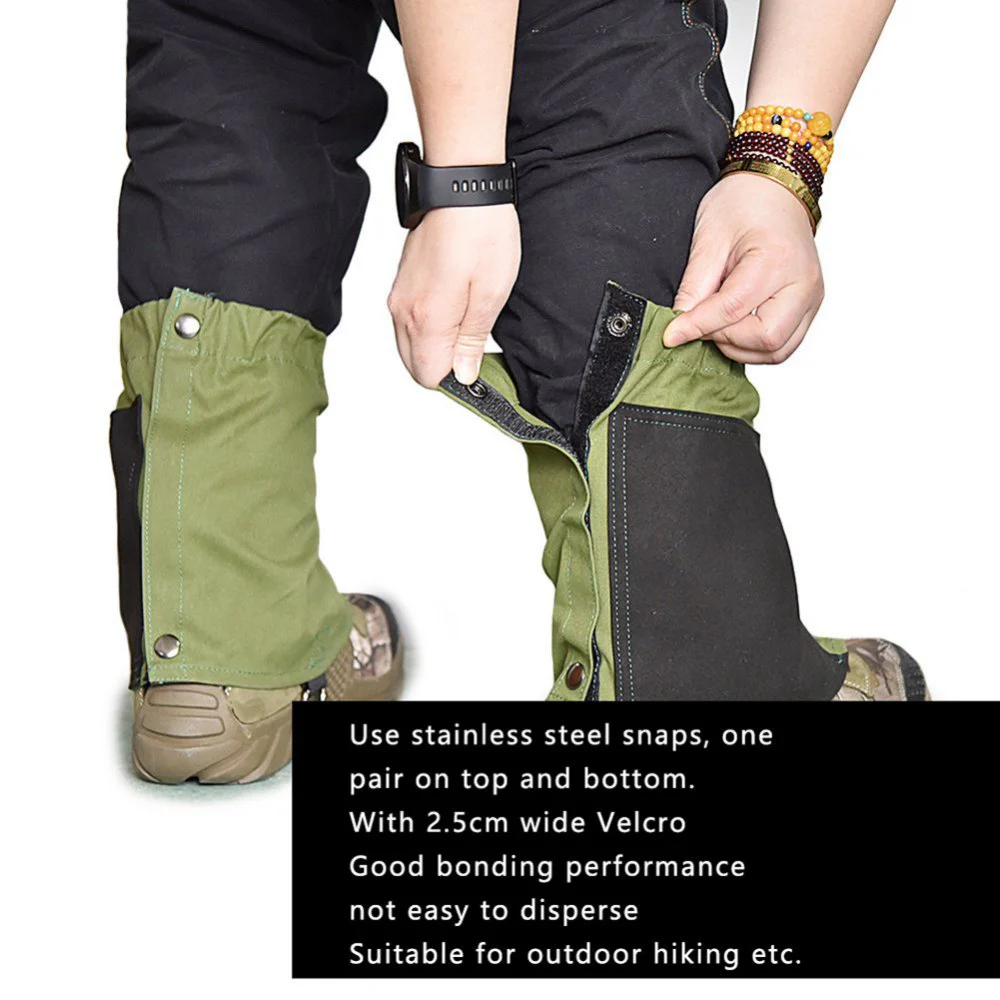 Waterproof Snow Leg Gaiters | Wear-resistant canvas | Backwoods Outdoor ...