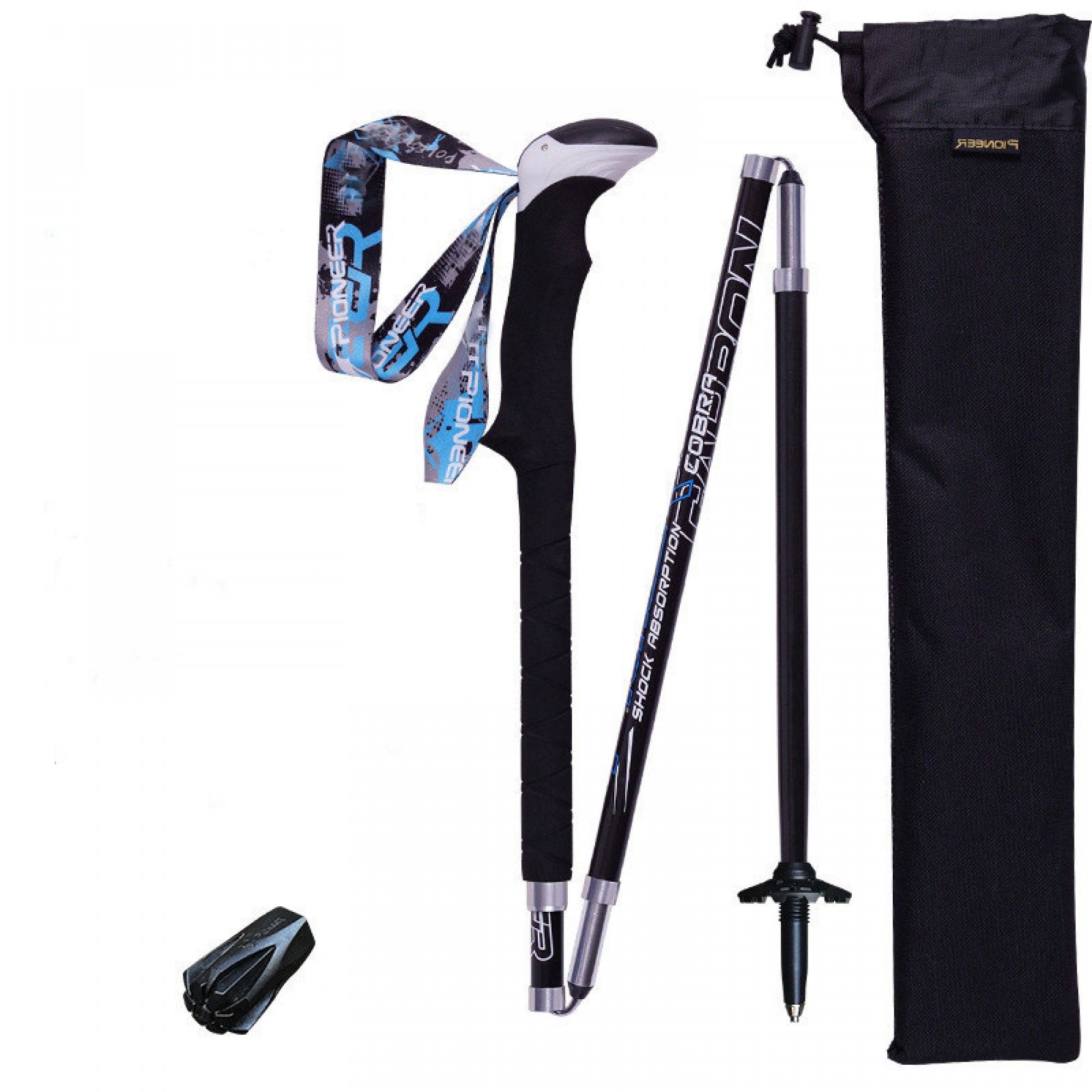 PIONEER Collapsible Carbon Fiber Trekking Poles - Pair. | Backwoods ...